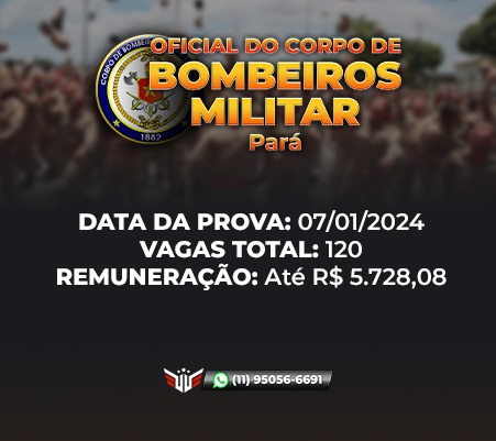 COMO FUNCIONA O CONCURSO PARA OFICIAL DO CORPO DE BOMBEIROS MILITAR DO PA - Loja Virtual