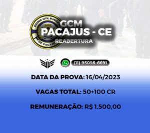 COMO FUNCIONA O CONCURSO PARA GCM DE PACAJUS (CE) - Loja Virtual
